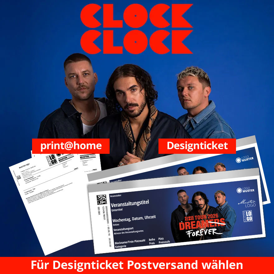 CLOCKCLOCK - „Dream Forever“ Tour 2026 - Münster - Skaters Palace - 19.02.2026: Tickets kaufen ...